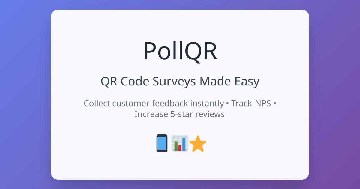 QR Code Survey & QR Code Live Polling Platform | PollQR